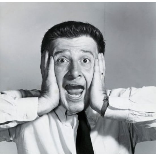 Portrait of a businessman looking shocked Poster Print (18 x 24 ...