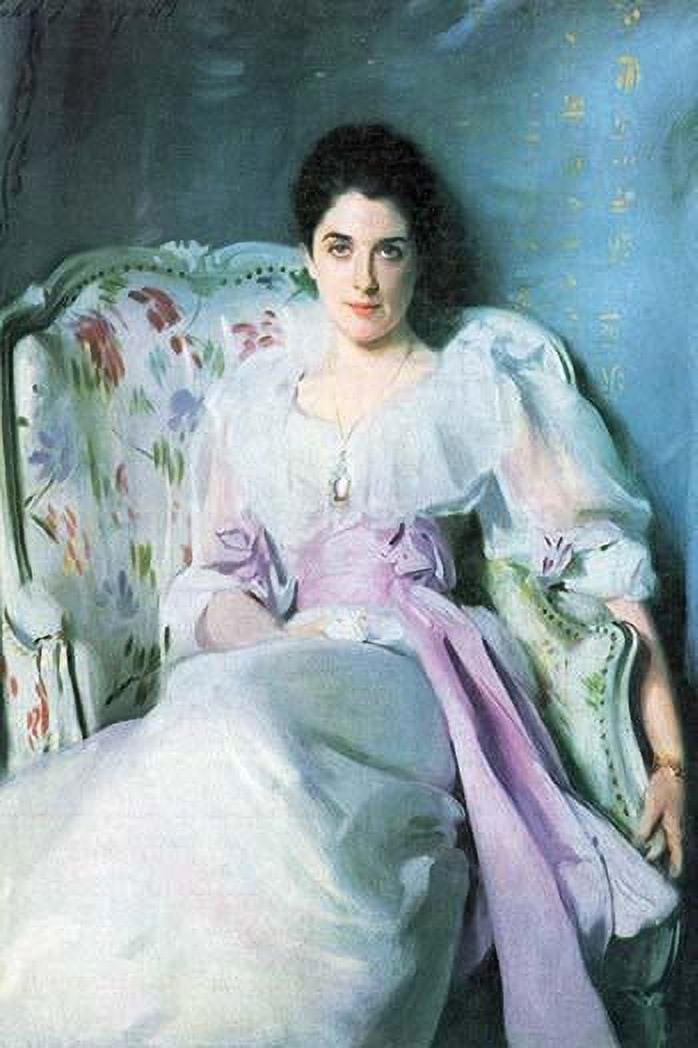 Portrait of a fancy lady seated in a Chair Poster Print by John Singer ...