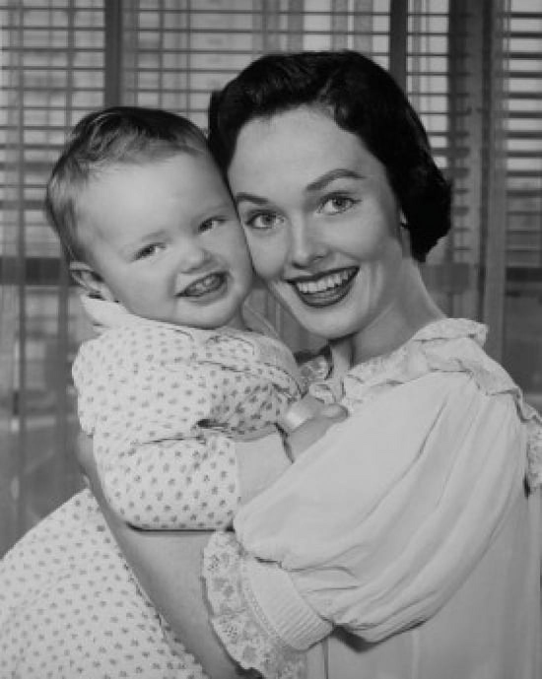 Portrait Of A Smiling Mother Holding Her Daughter Poster Print 18 X 24