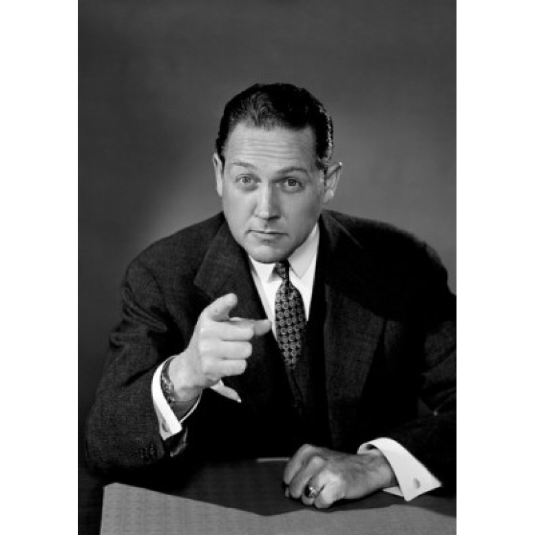 Portrait of businessman pointing Poster Print (18 x 24) - Walmart.com