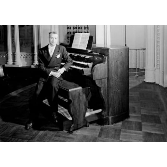 Portrait of man playing organ Poster Print (24 x 36) - Walmart.com