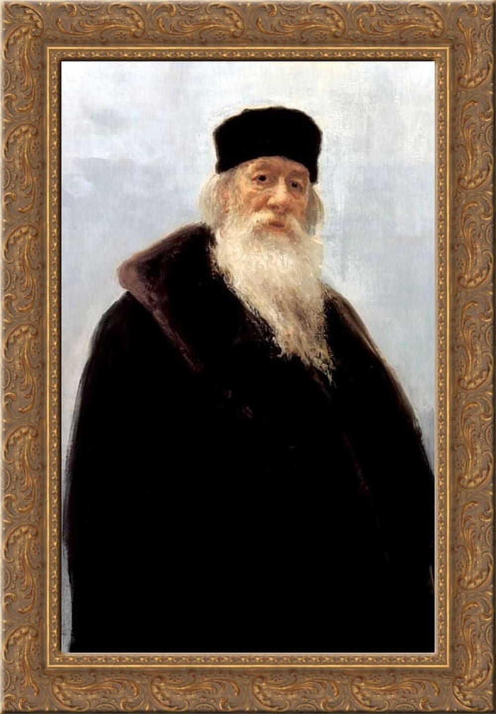 Portrait of the Art Critic Vladimir Stasov 19x24 Gold Ornate Wood ...