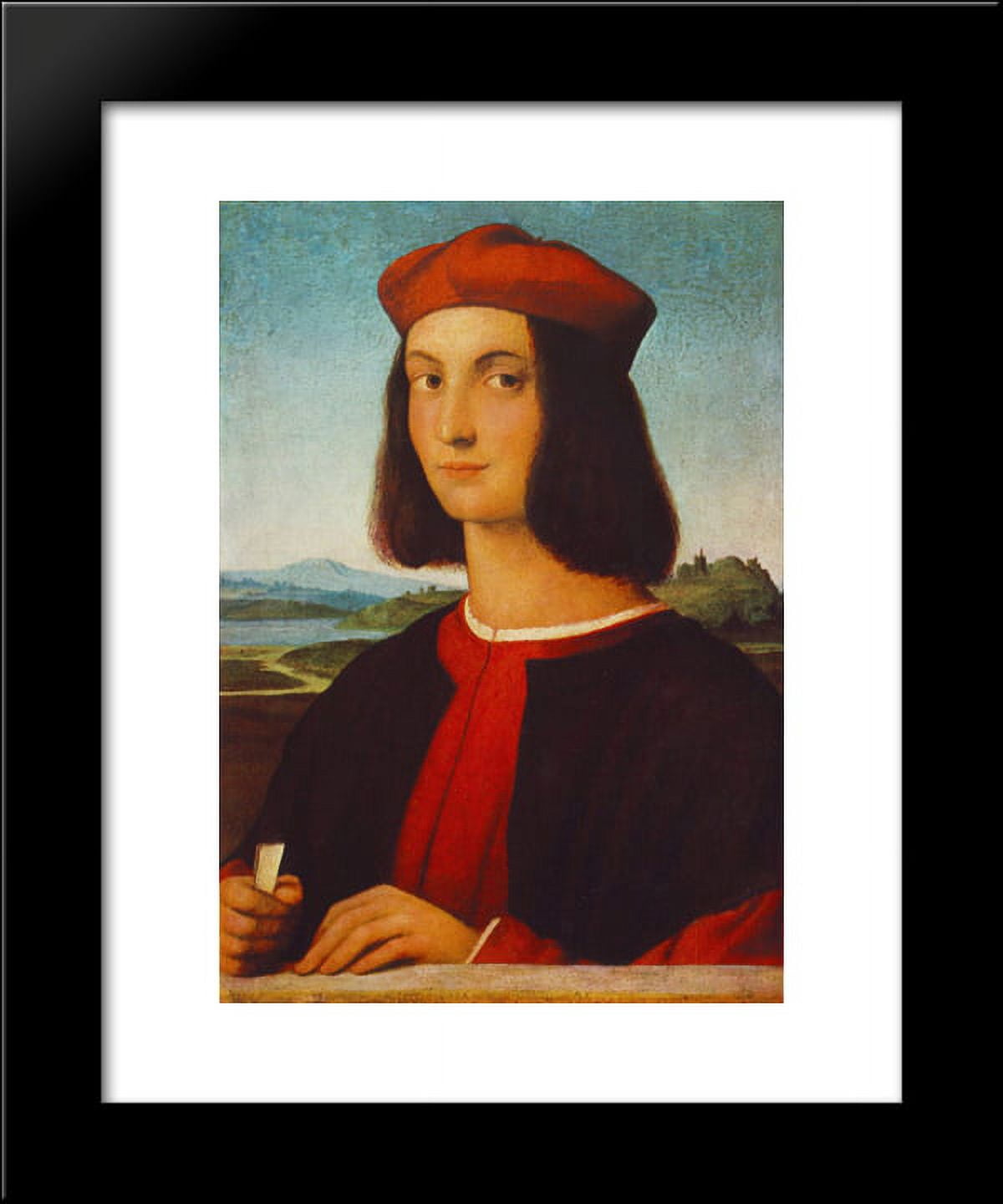Portrait of the Young Pietro Bembo 20x24 Framed Art Print by Raphael ...