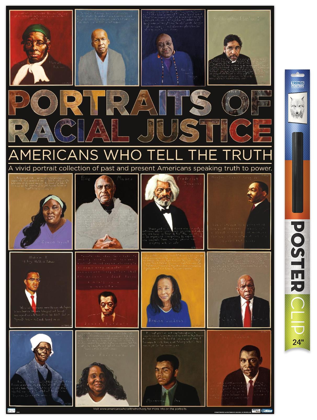 Portraits of Racial Justice - Americans Who Tell The Truth Wall Poster ...
