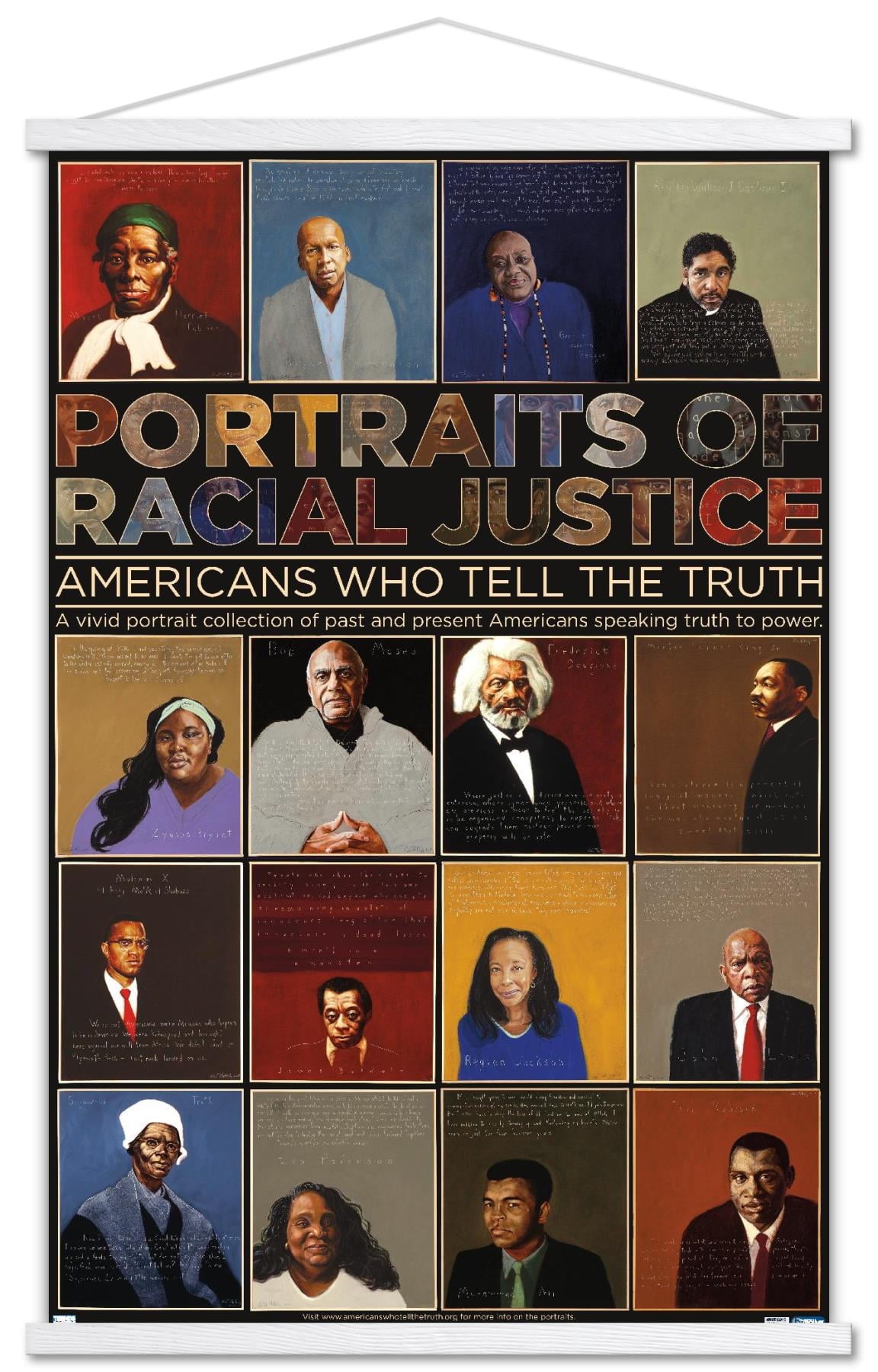 Portraits of Racial Justice - Americans Who Tell The Truth Wall Poster ...