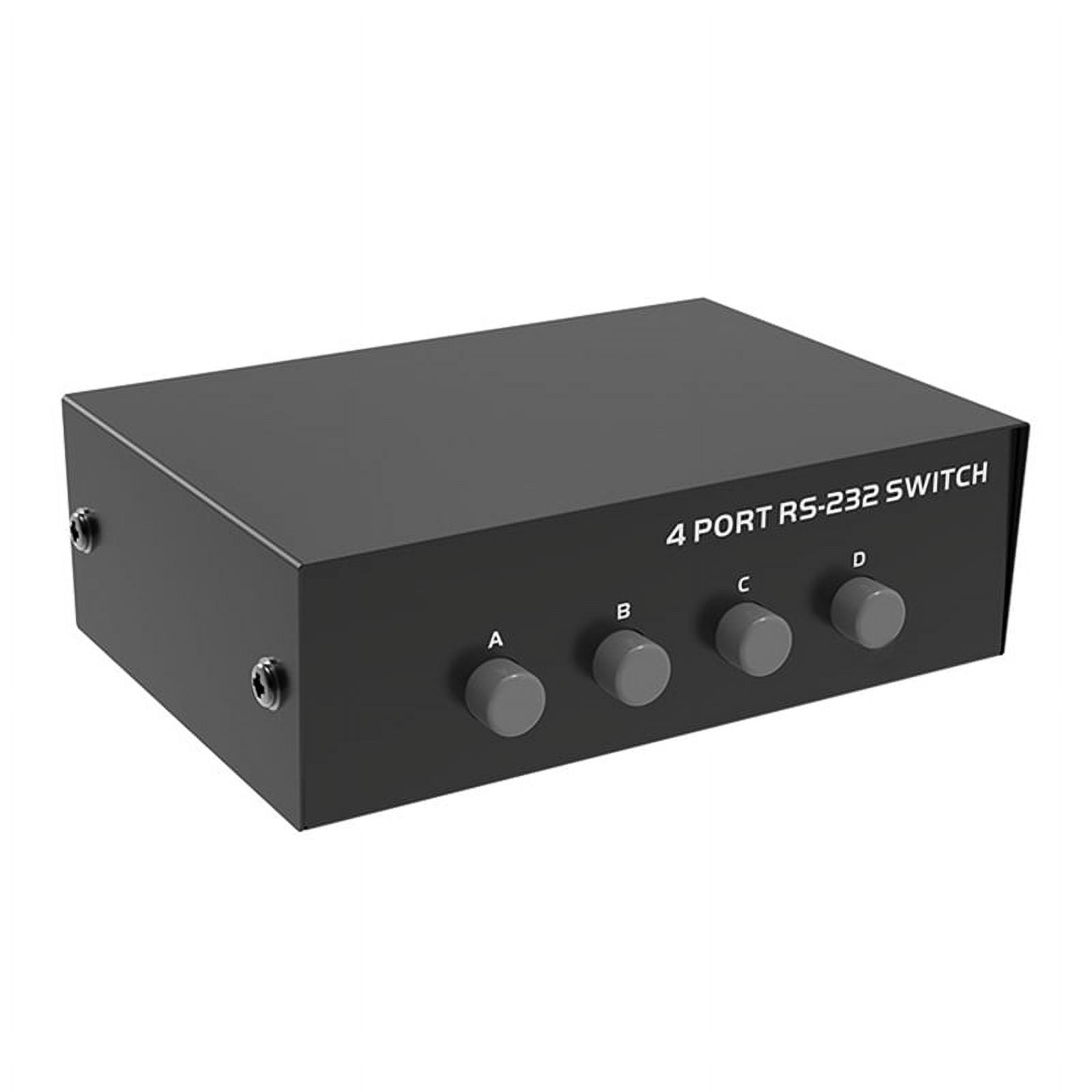 Ports RS232 Switch DB9 Pin COM Port Sharer 4 in 1 Out Serial Port ...