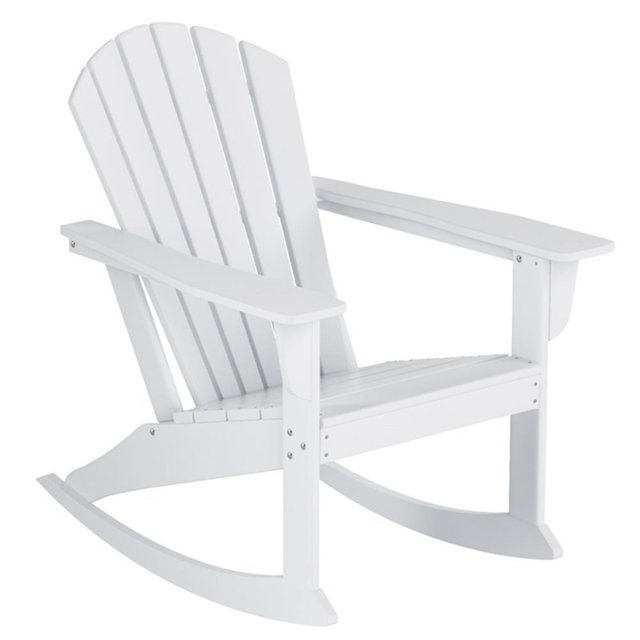 Portside Outdoor Poly Plastic Adirondack Rocking Chair - Walmart.com