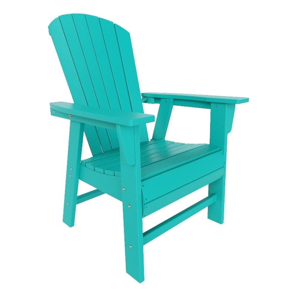 Portside Seashell Adirondack Plastic Outdoor Dining Chair - Walmart.com