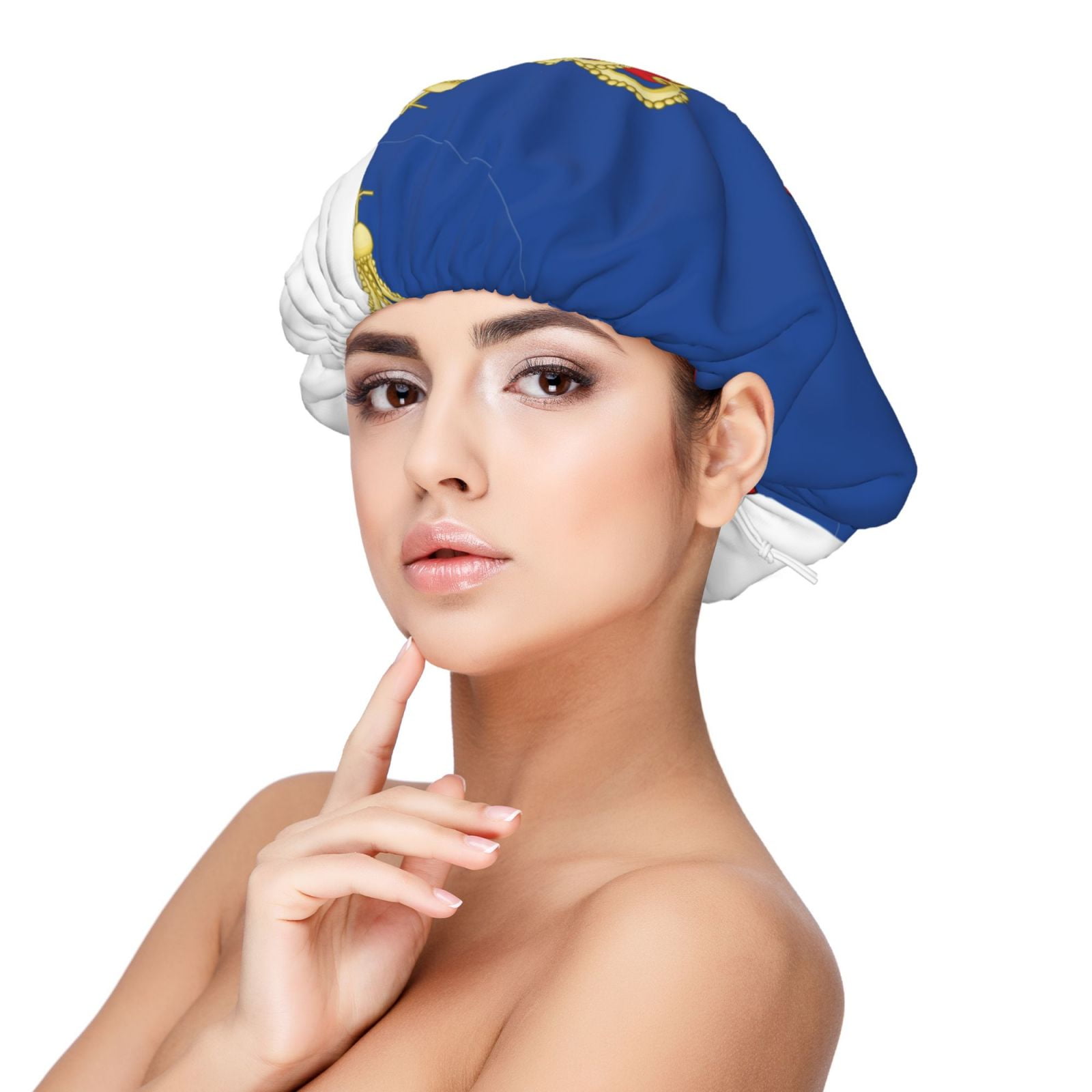 Portugal Alternative Flag Satin Bonnet Adjustable Hair Bonnet For ...