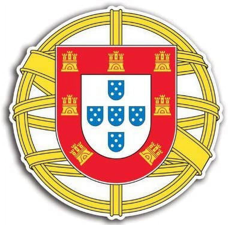 Portugal Coat Of Arms 3M Reflective sticker| Portuguese crest - Walmart.com