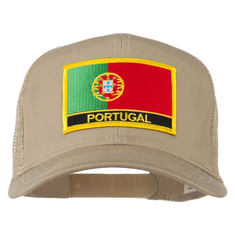 Portugal Country Patched Mesh Back Cap - Khaki OSFM - Walmart.com