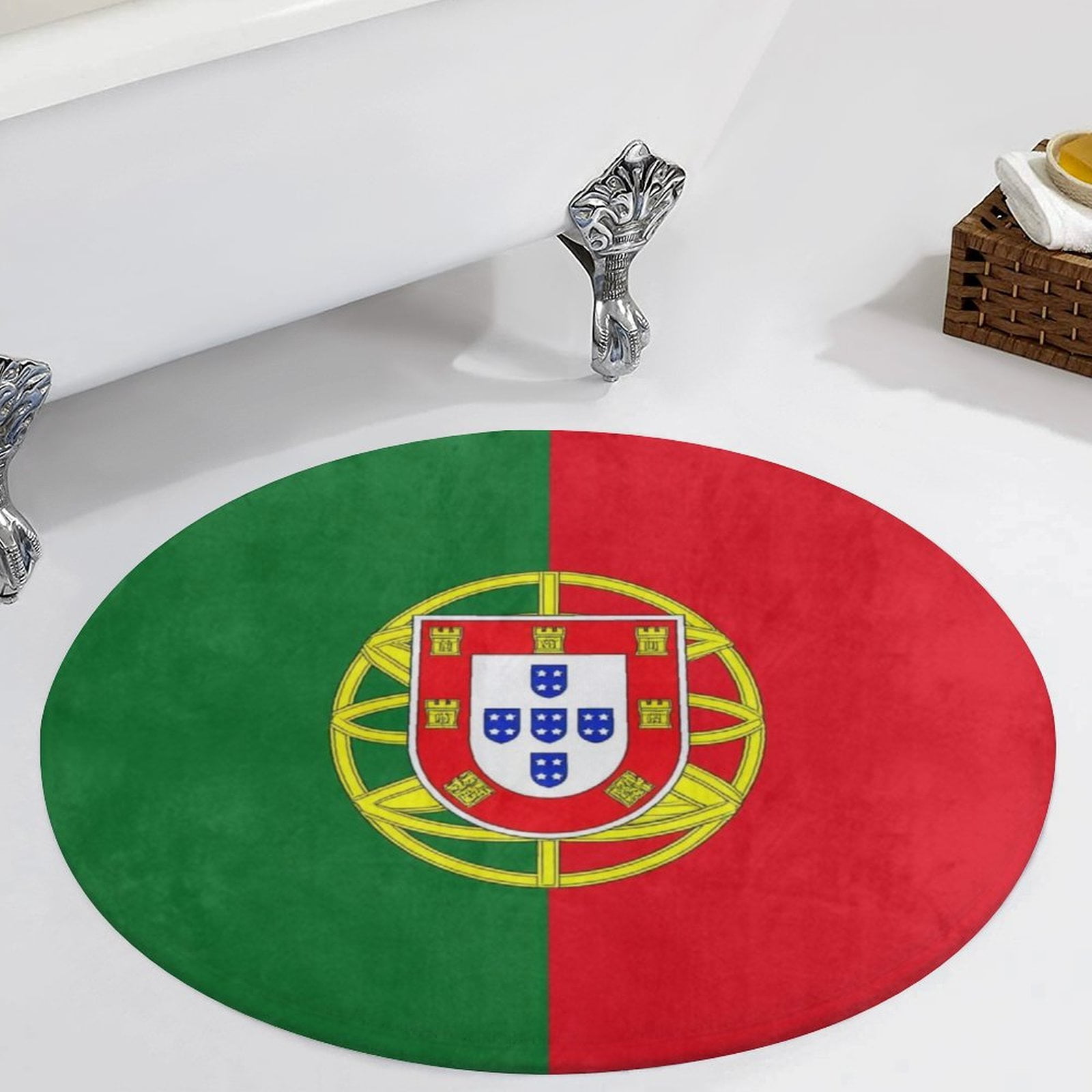 Portugal Flag-1 Round Area Carpets Living Room Room Chair Area Rugs ...