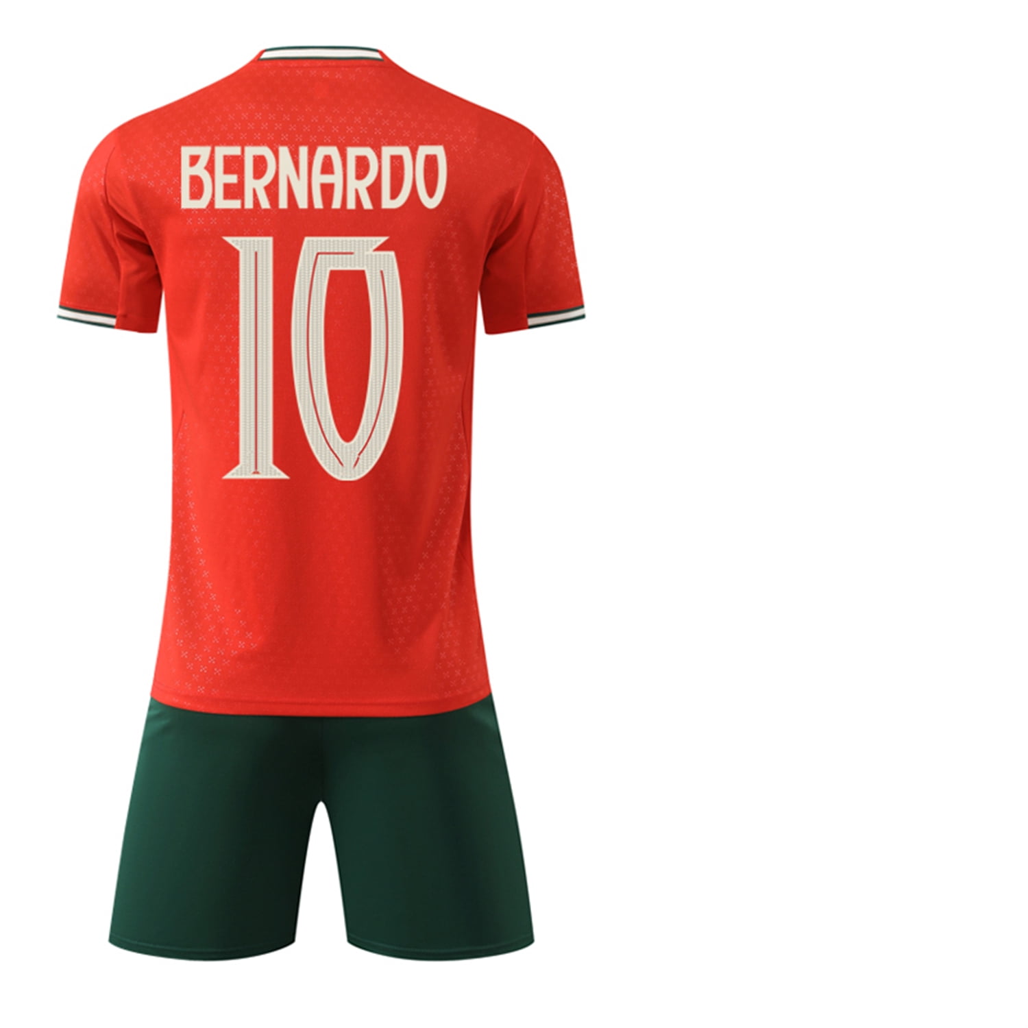 Portugal Home 2025 Soccer Shirt with Bernardo 10 Printing - Walmart.com