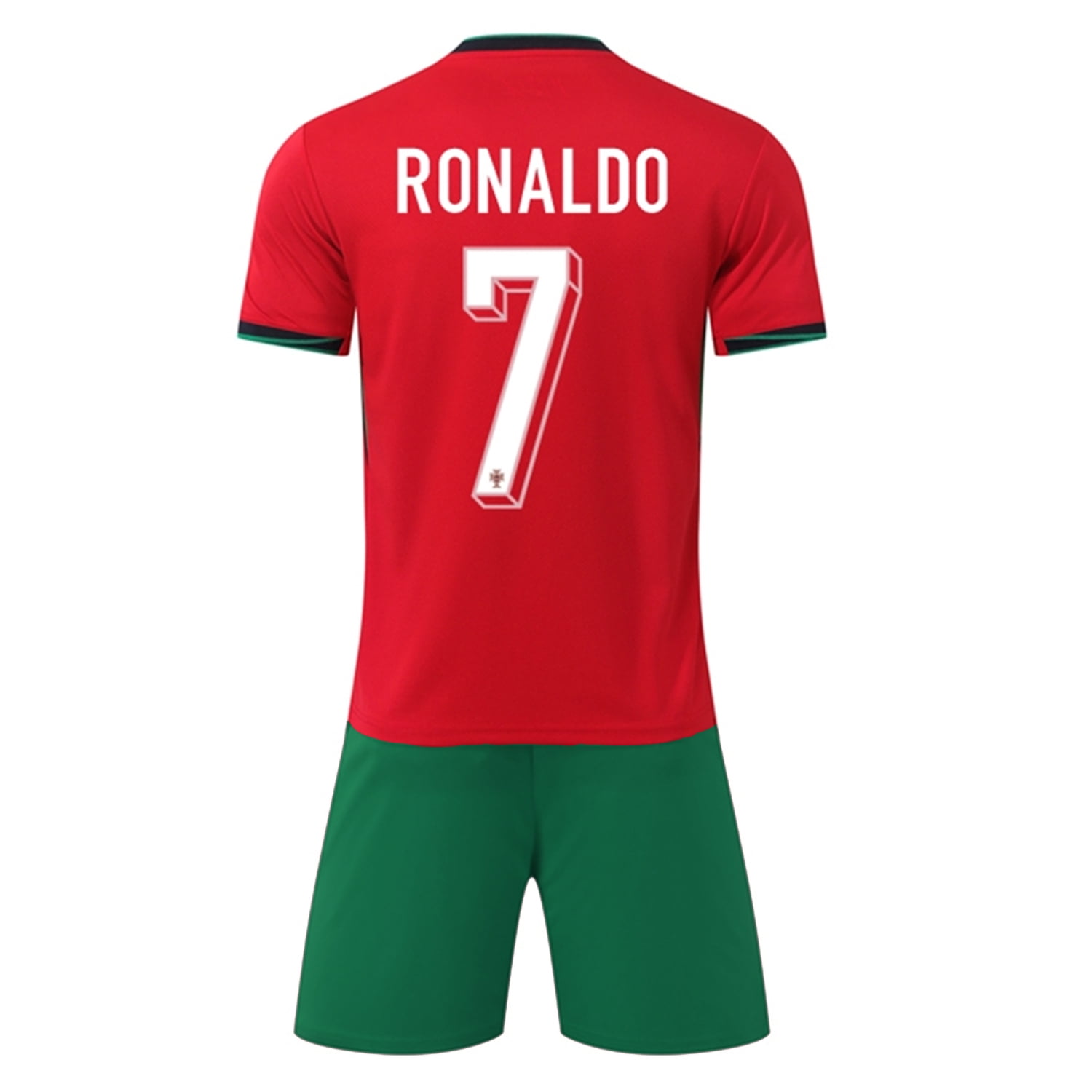 Portugal Home Stadium Shirt 2024 with Ronaldo 7 printing - Walmart.com