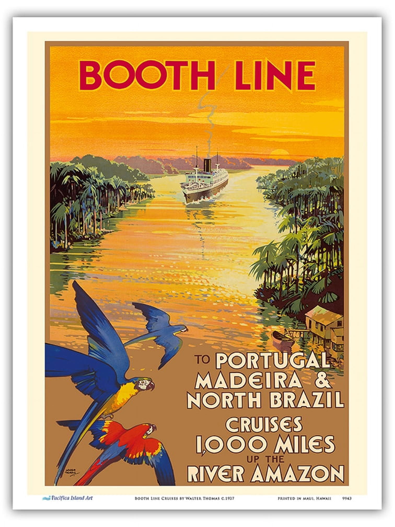 Portugal Madeira North Brazil Amazon River - Booth Line Cruises ...