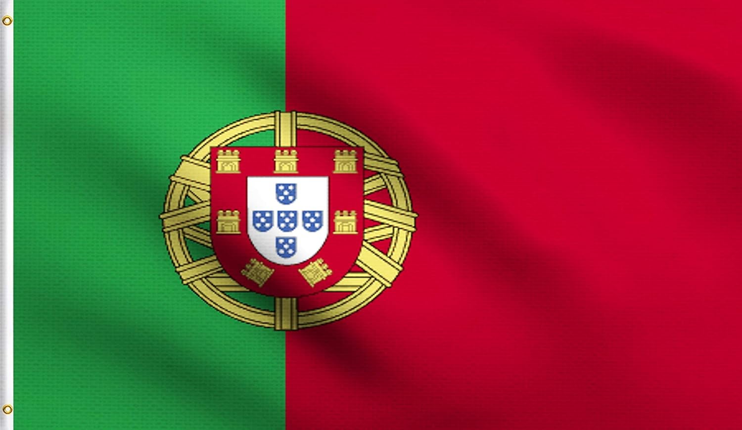 Portugal Portuguese Flag 4.85x8 ft ,100% Polyester Flag UV Resistant ...