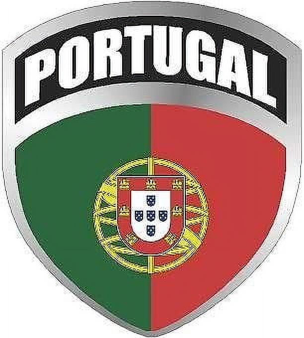 Portugal Portuguese Flag Shield Decal Badge Car Motorcycle Decal 3M ...