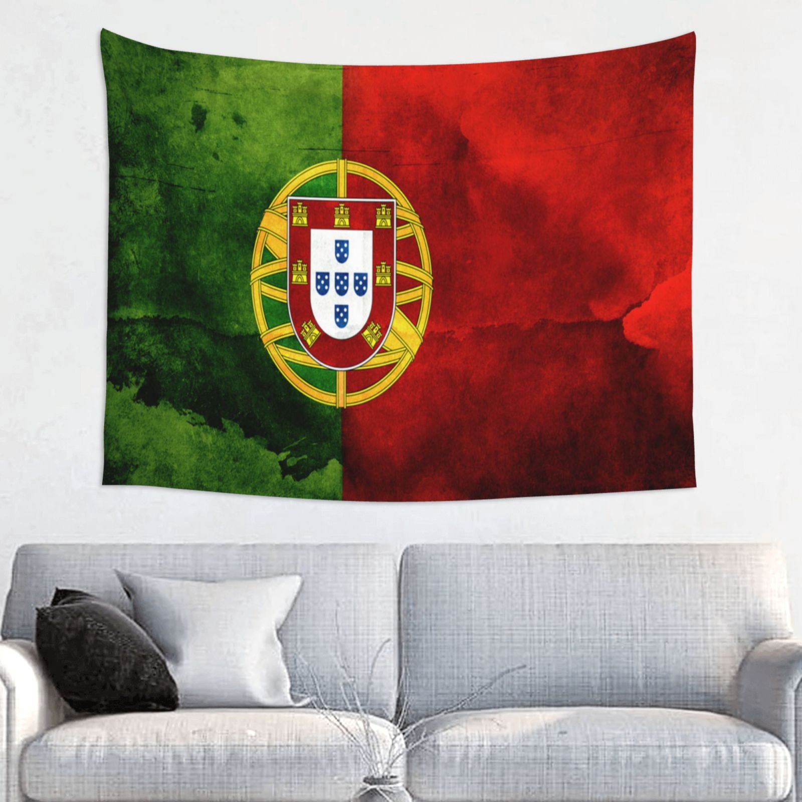 Portugal Portuguese Flag Tapestry Aesthetic Tapestry Wall Hanging For ...
