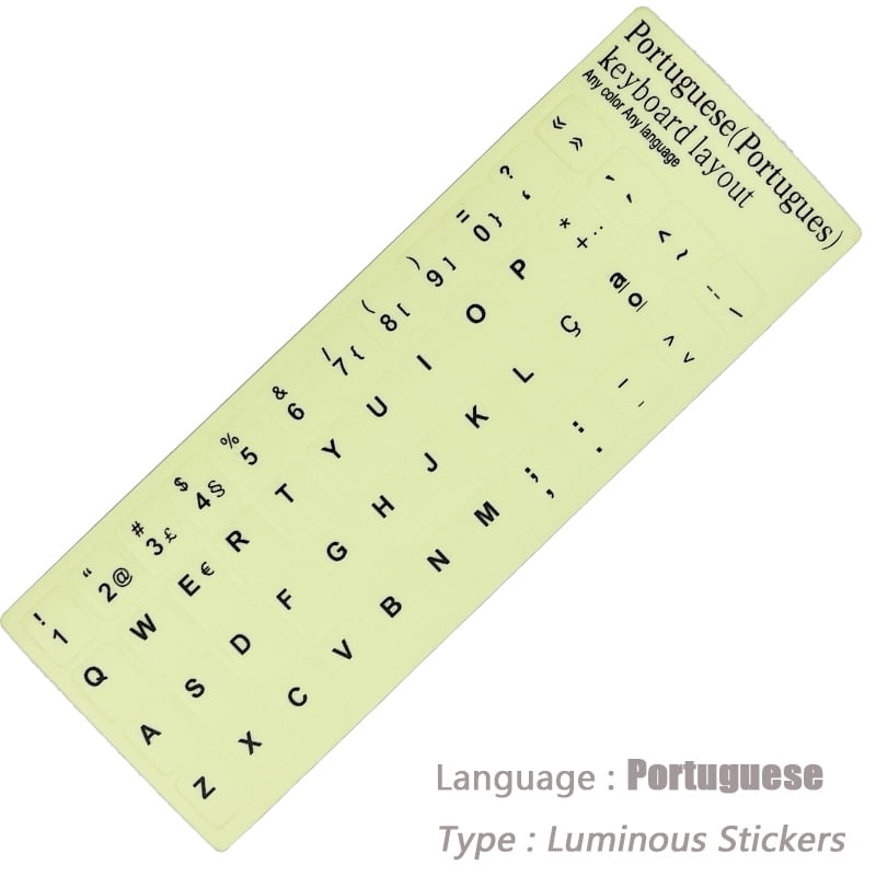 Portuguese 6 Kinds Matte Clear Keyboard Sticker Protective Film Layout ...