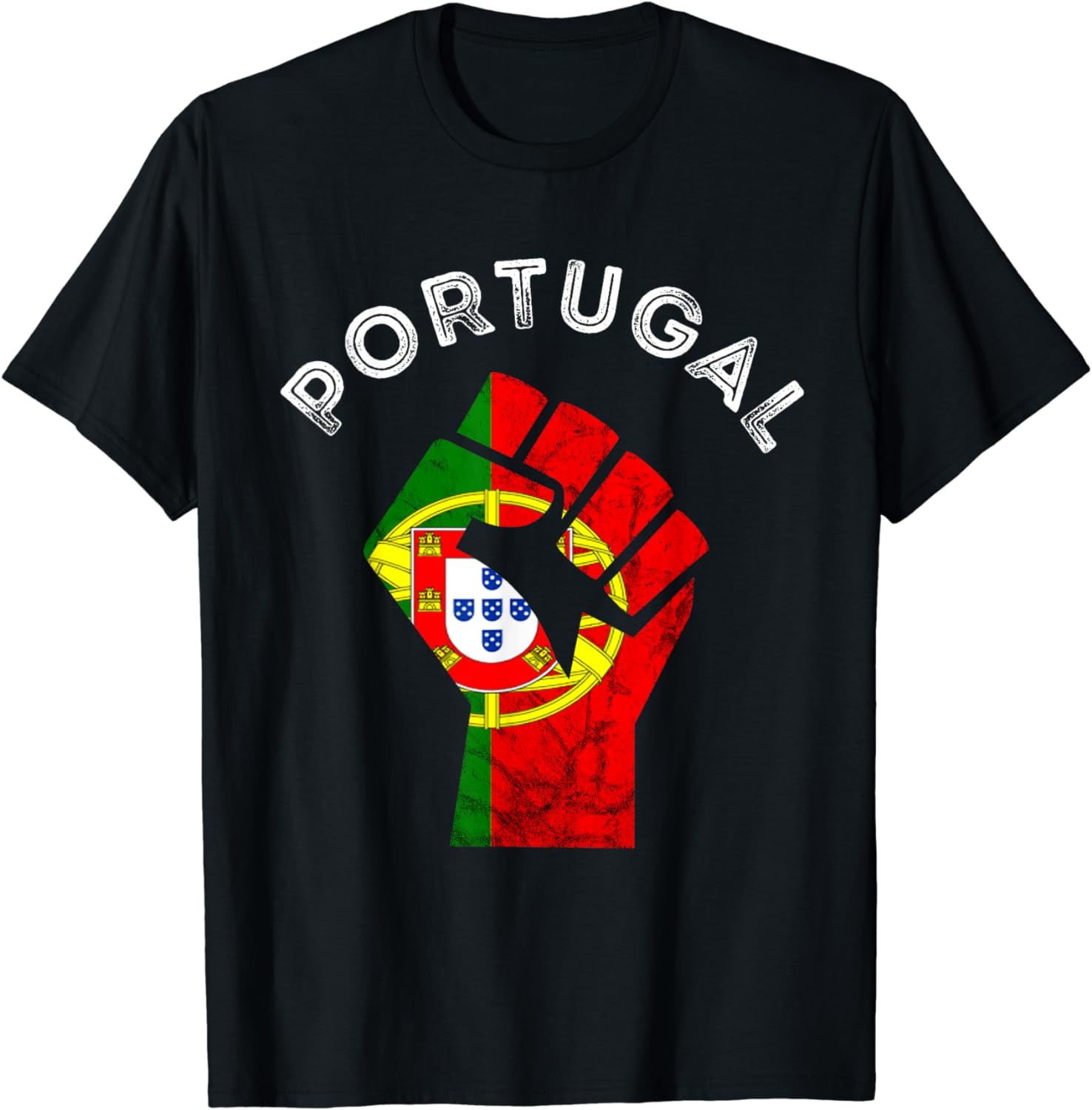 Portuguese Pride Power Handfist Portuguese Flag Portugal T-Shirt ...