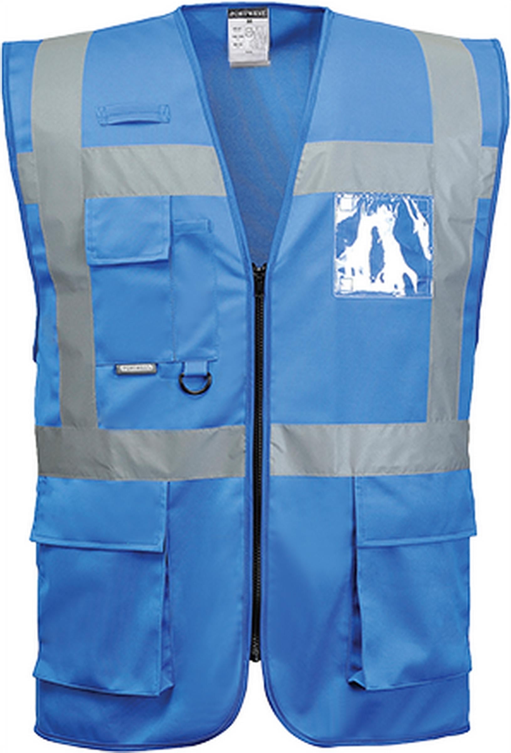 Portwest F476 Mens Iona Executive Safety Work Vest with Reflective Tape ...