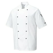 Chef Code Men's 10 Pearl Button Classic Chef Coat, white, small ...