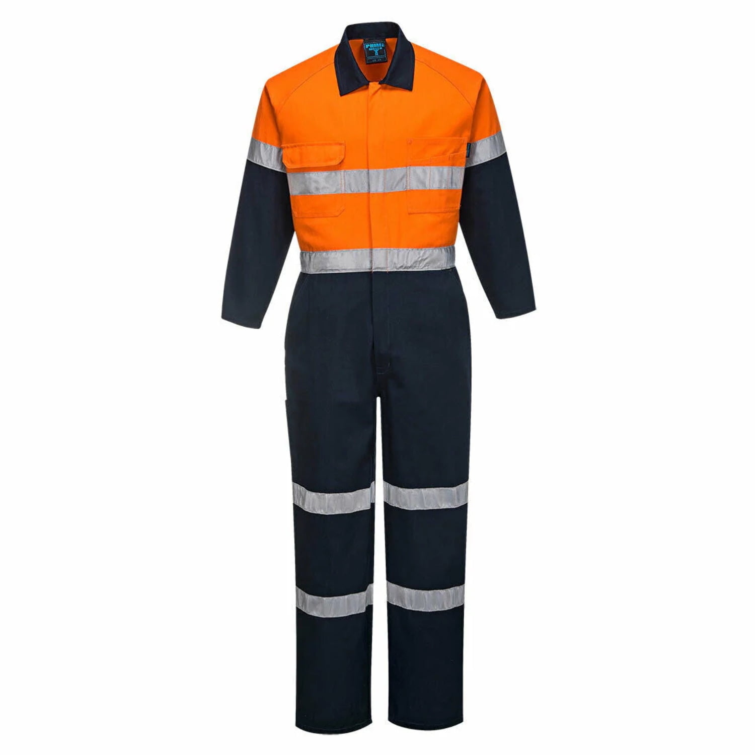 Portwest Mens Regular Weight Coverall Taped Reflective Overalls Cotton ...