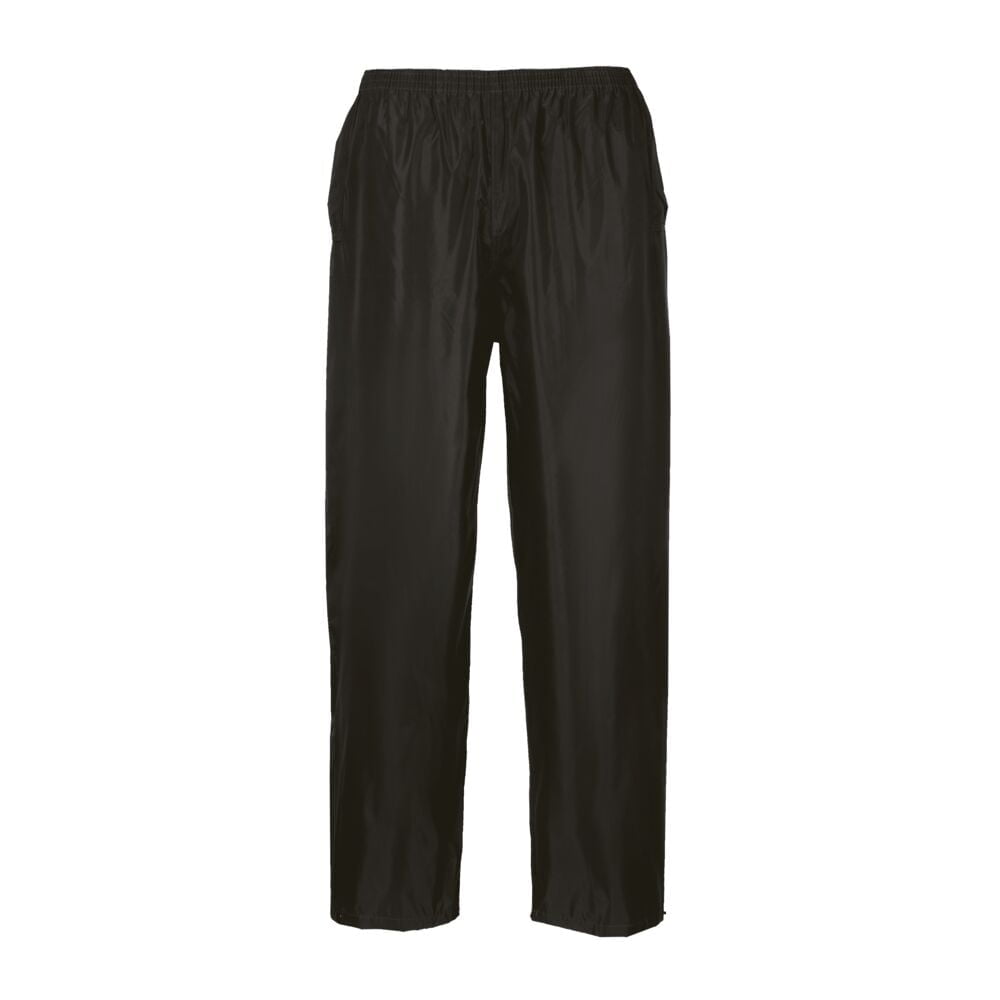 Portwest S441 Waterproof Rain Pants, Lightweight Adjustable Overpants ...