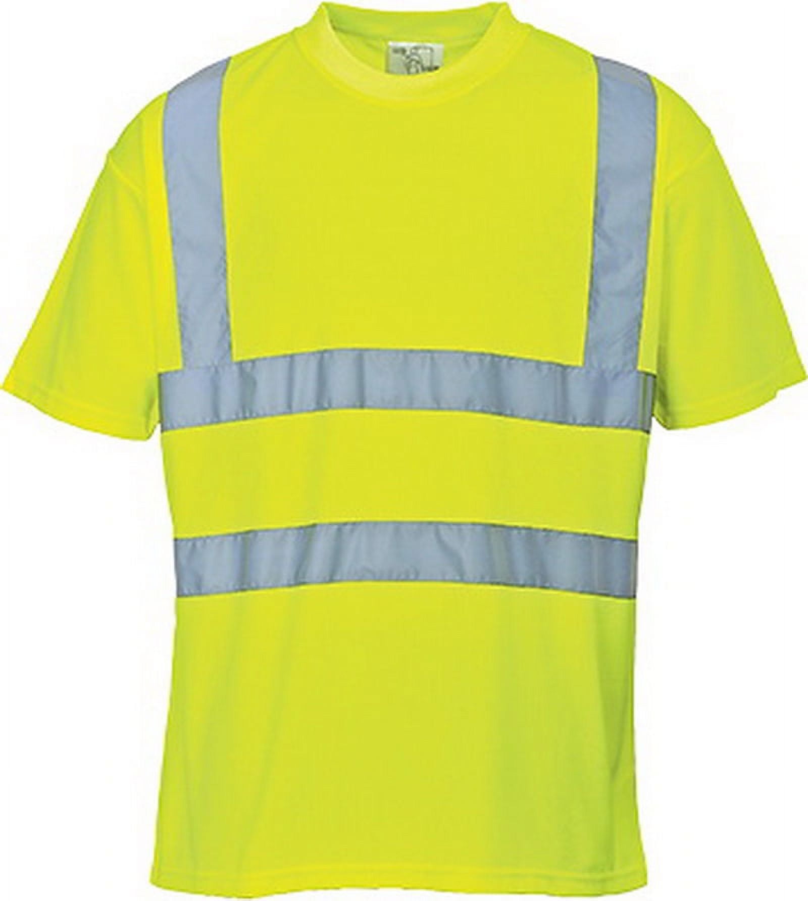 Portwest Men's Hi Vis Work Construction T-Shirt - Short Sleeve ...
