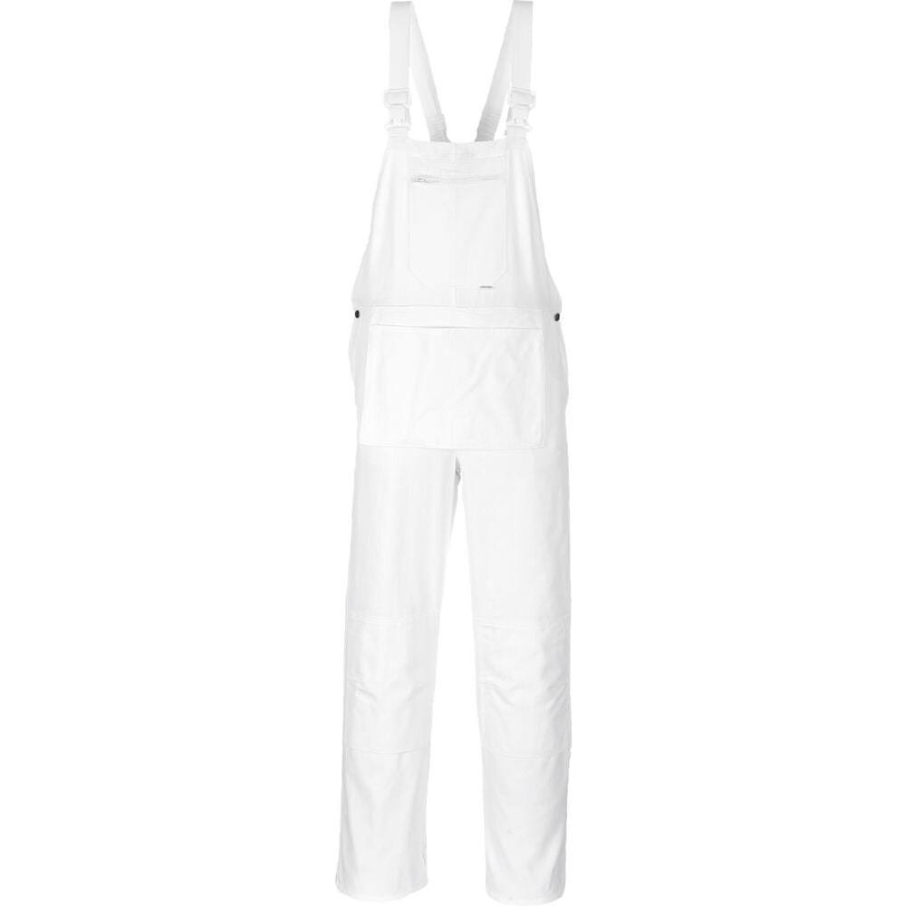 Portwest S810 Cotton Coverall, Medium, White, Painters Bib Overalls ...