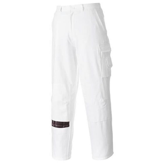 Portwest S817 Elasticated Painters Pants 100% Cotton Workwear ...