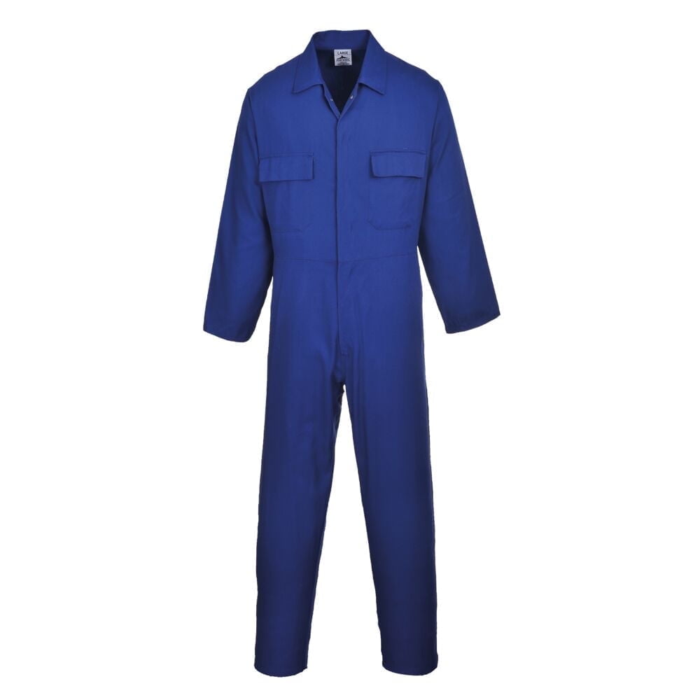 Portwest S999 Men's Work Coveralls - Protective Polycotton Overalls ...