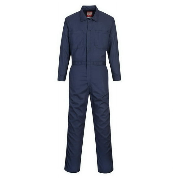 Portwest UFR87 Bizflame 88/12 Classic Flame Resistant Coverall Navy, X ...