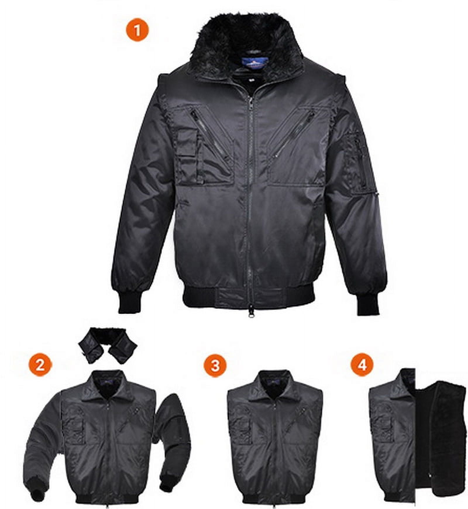 Portwest UPJ10 Pilot Jacket-Black-3XL - Walmart.com