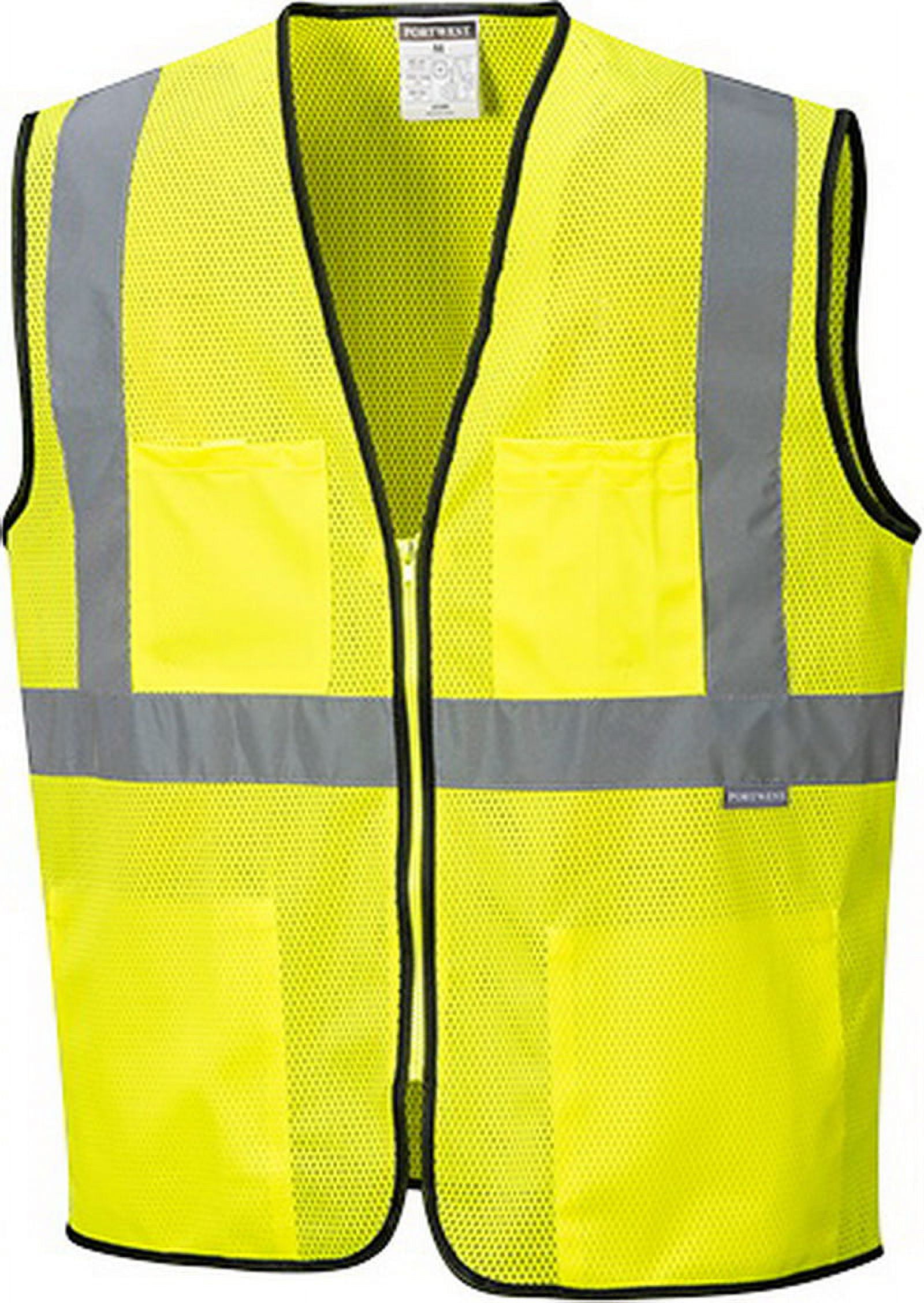 Portwest US380 Tampa Lightweight Mesh Safety Vest Yellow, 6X-Large ...
