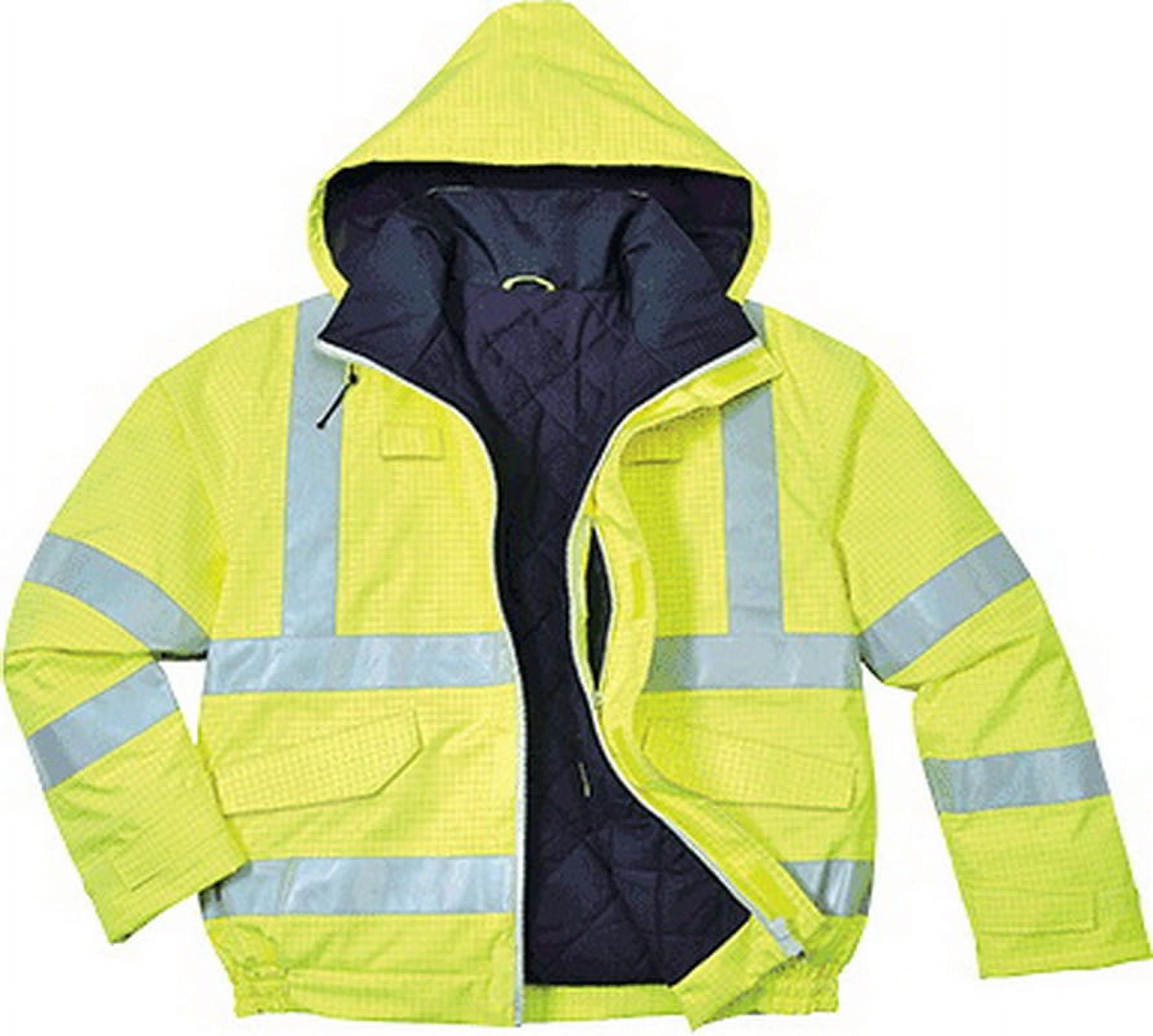 Portwest US773 Bizflame Rain Hi-Vis Antistatic FR Bomber Jacket Yellow ...