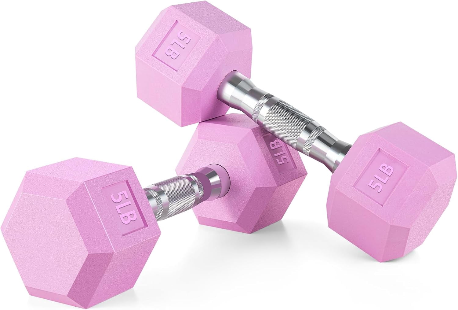 Portzon Weights Dumbbells Pink Colors Compatible with Set of 2 Neoprene ...