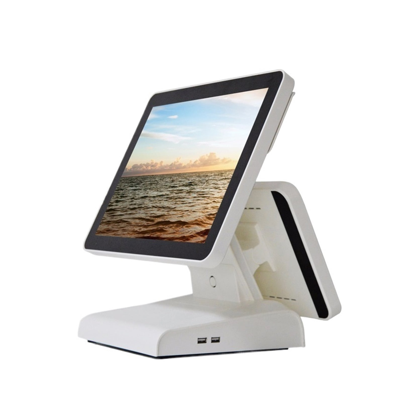 Pos System 15 Inch Dual Display With 12 Inch Customer Screen All In One ...