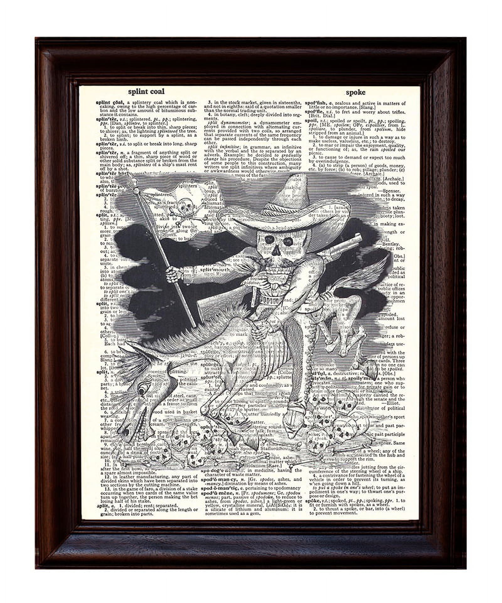 Posada Flag - Dictionary Art Print Printed On Authentic Vintage ...