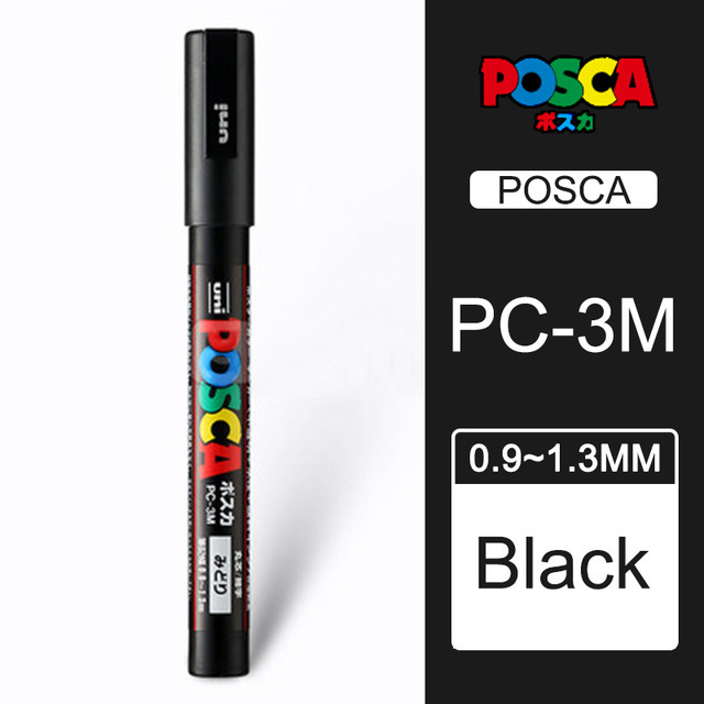 POSCA Markers Set PC-1M/3M/5M Permanent Acrylic Paint Pen Quick Dry ...