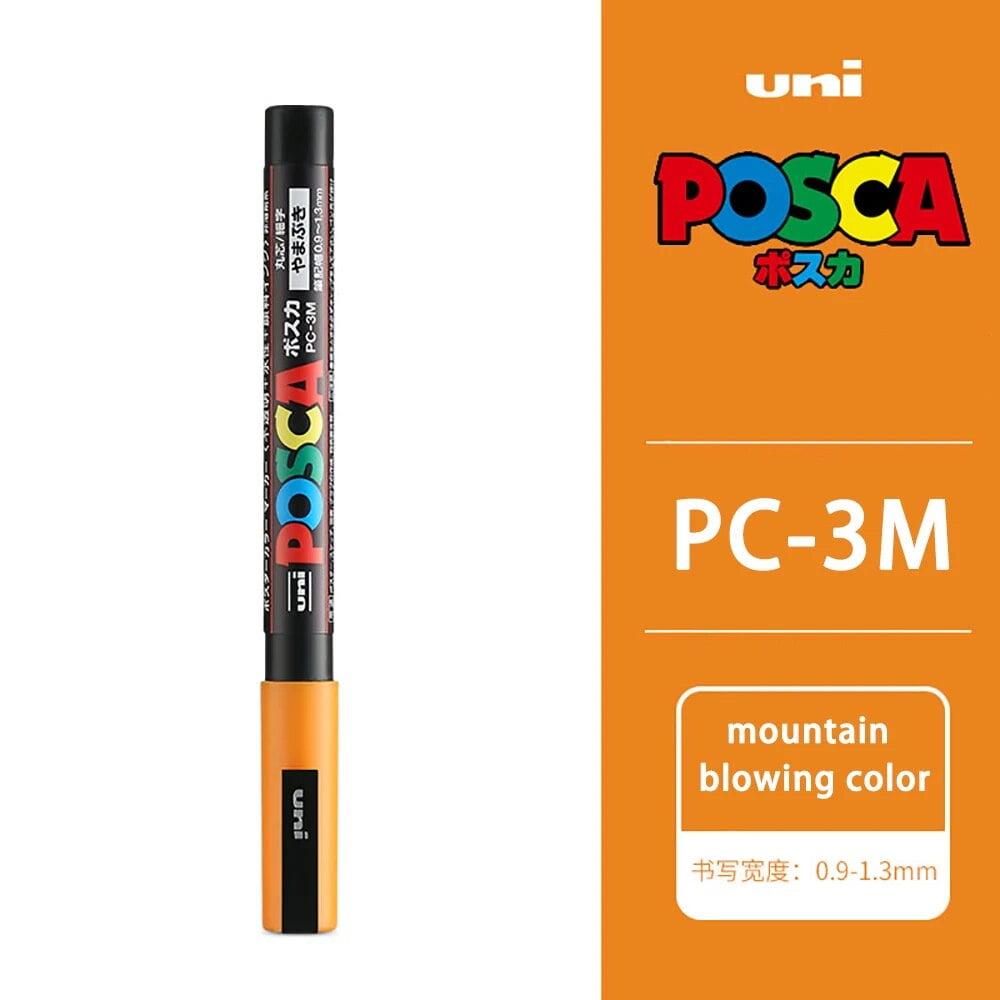 Posca Markers PC-3M Waterproof DIY Graffiti Manga Cards Posters Rock ...
