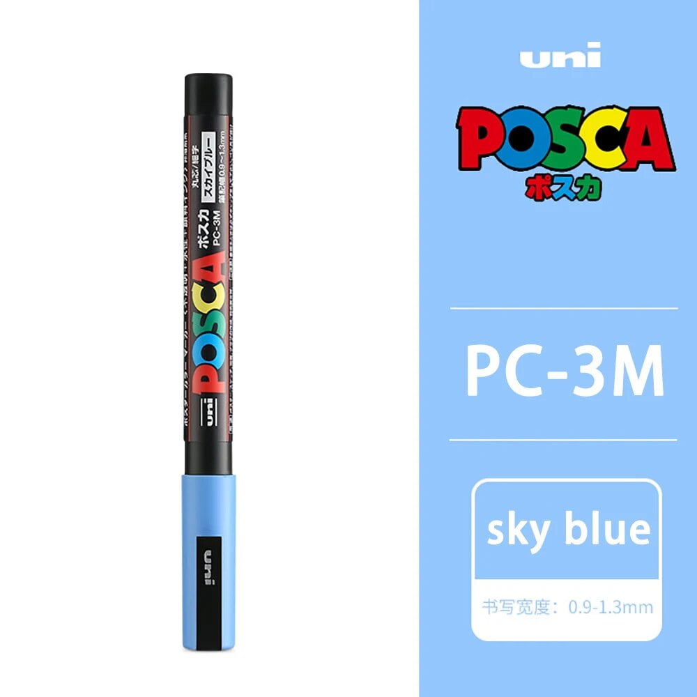 Posca Markers PC-3M Waterproof DIY Graffiti Manga Cards Posters Rock ...