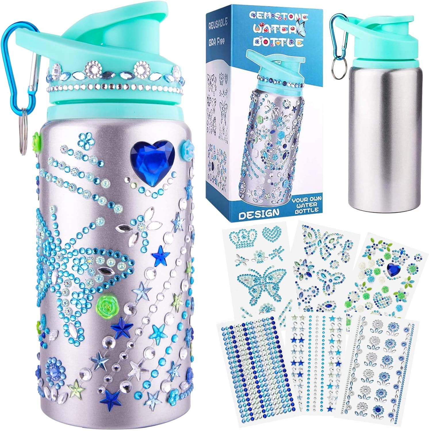 Poscoverge Gift for Girls, Decorate Your Own Water Bottle for Girls ...