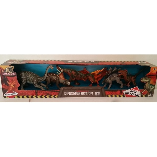 Posable Dinosaur Child Rex Action Figures, (6 Pack) - Walmart.com