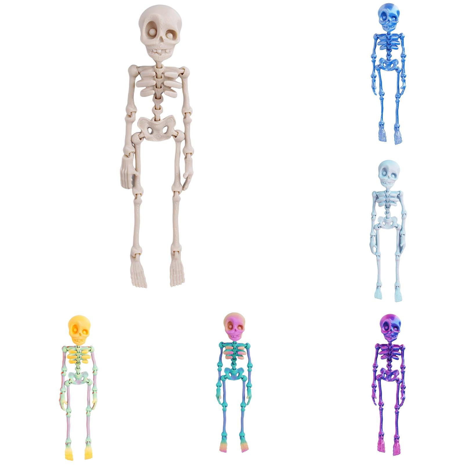 Poseable Skeleton Fridge Magnet, 3D Printed Articulated Skeleton, Mini ...