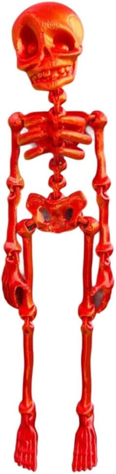 Poseable Skeleton Fridge Magnet, 3D Printed Funny Goth Skeleton Fridge ...