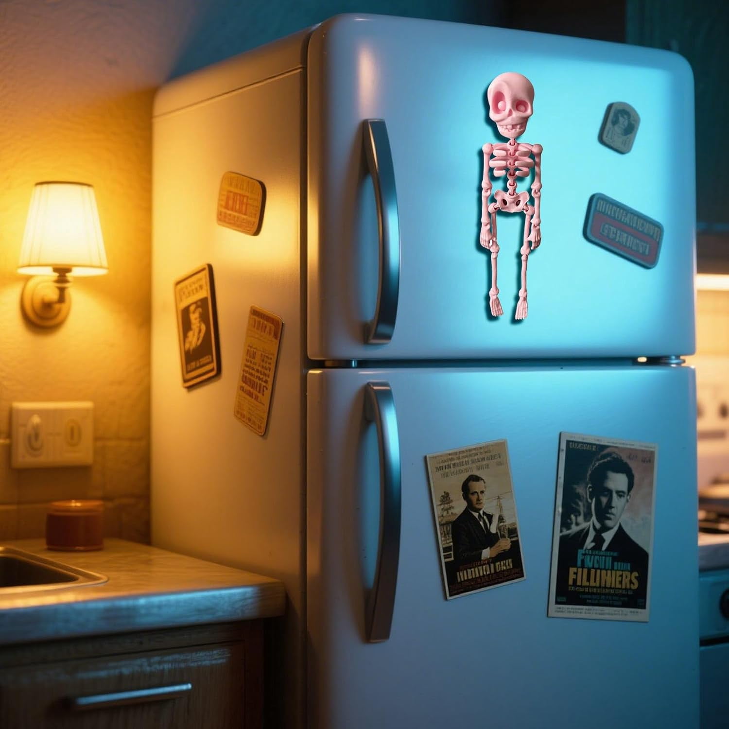 Poseable Skeleton Fridge Magnet,3D Printed with Magnet Skeleton Fridge ...