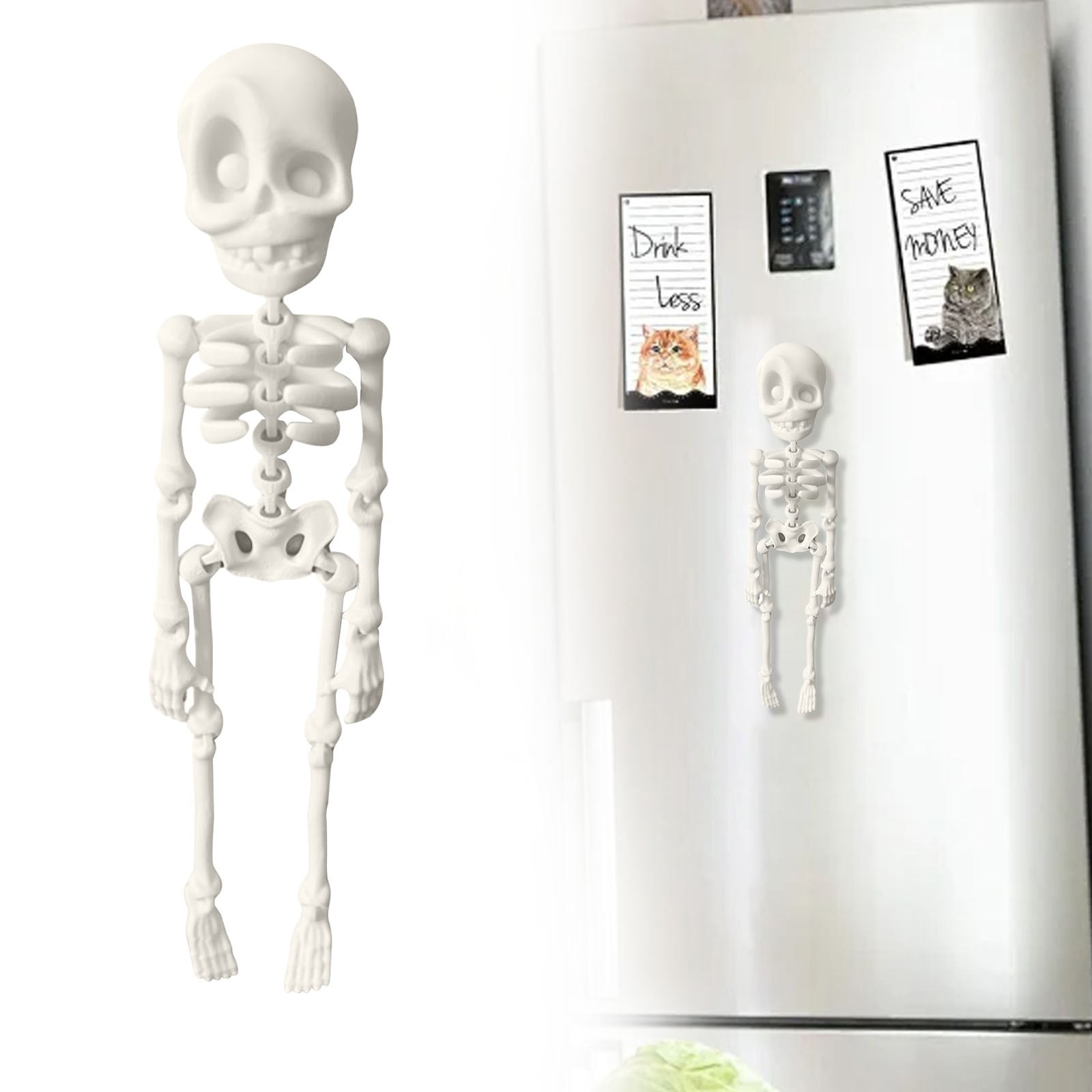 Poseable Skeleton Fridge Magnet,Halloween 3D Printed Articulated ...