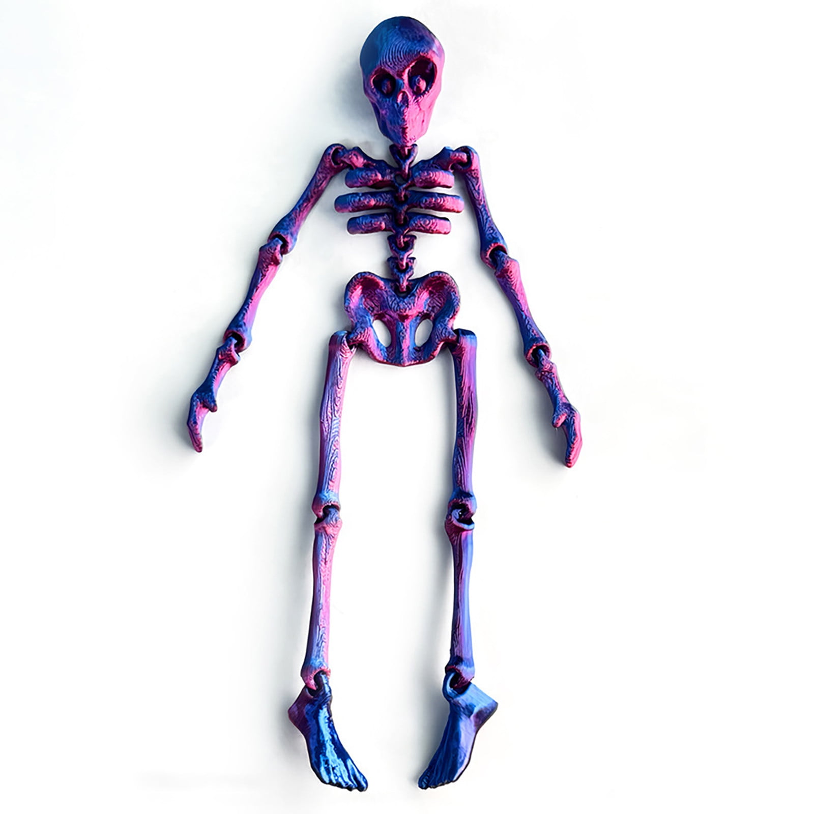 Poseable Skeleton Fridge Magnet Halloween Printed Articulated Skeleton With Movable Joints Skull ...