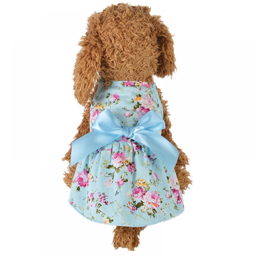 Poseca Pet Spring Summer Cotton Clothes For Dog Girls, Small Medium Dog ...
